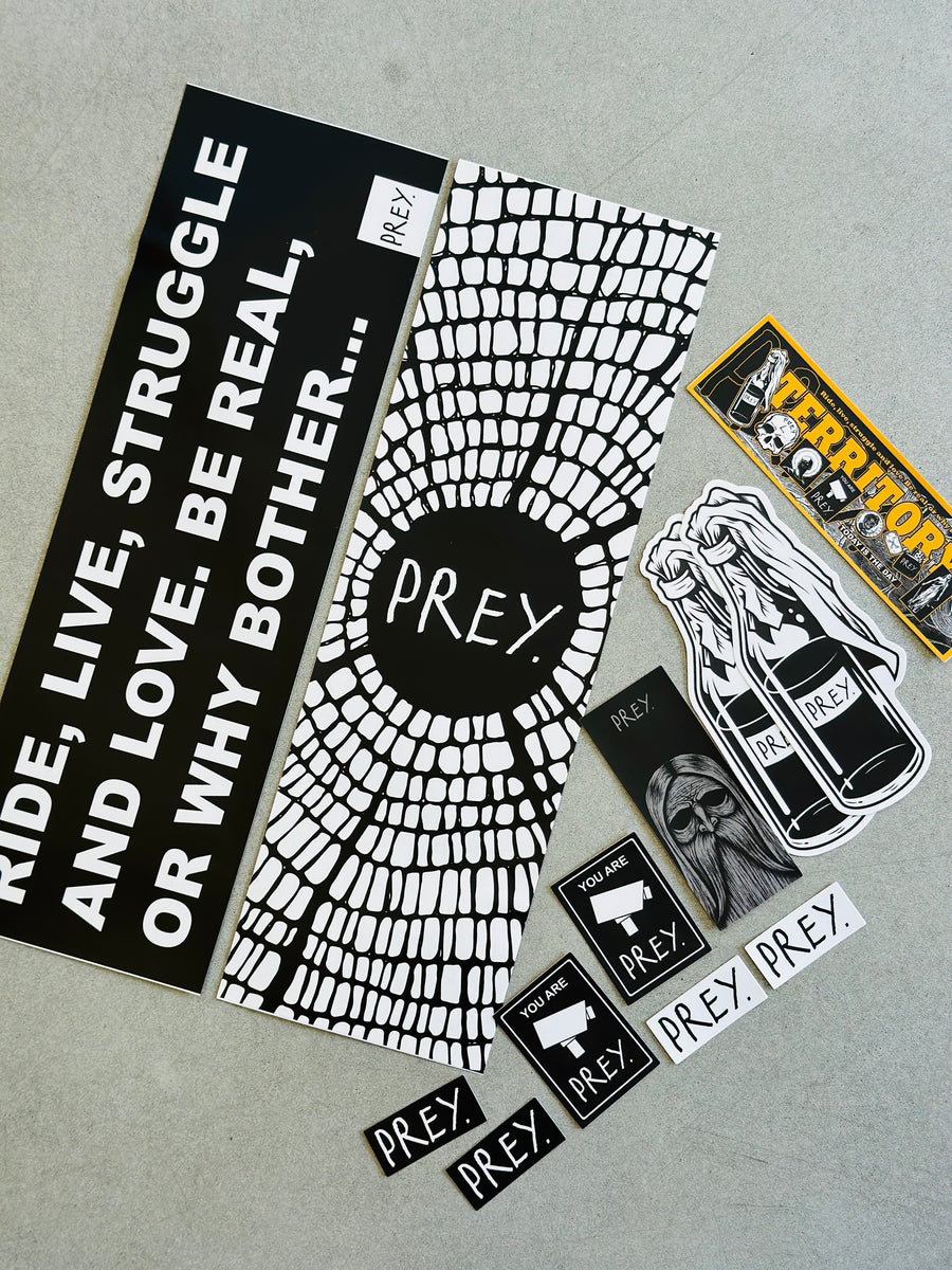 PREY STICKERS - 12 PACK