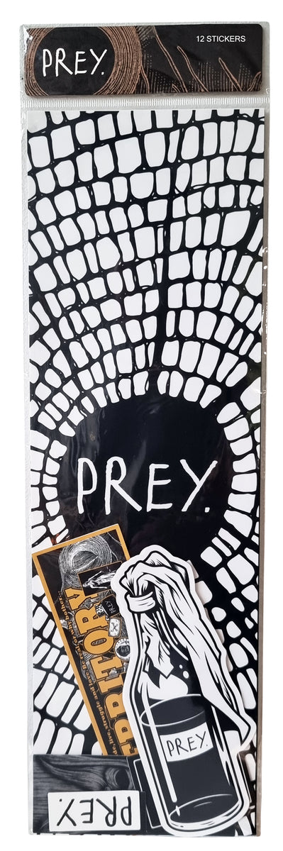 PREY STICKERS - 12 PACK